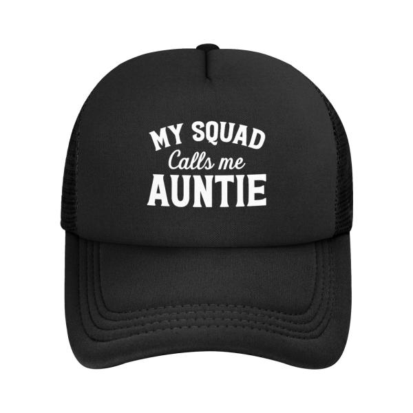 商品名:  GEZHONU My Squads Calls Me Auntie Hat Adjustable Mesh Baseball Cap Funny Gift Women Men Trucker Hats Blackブランド: GE...