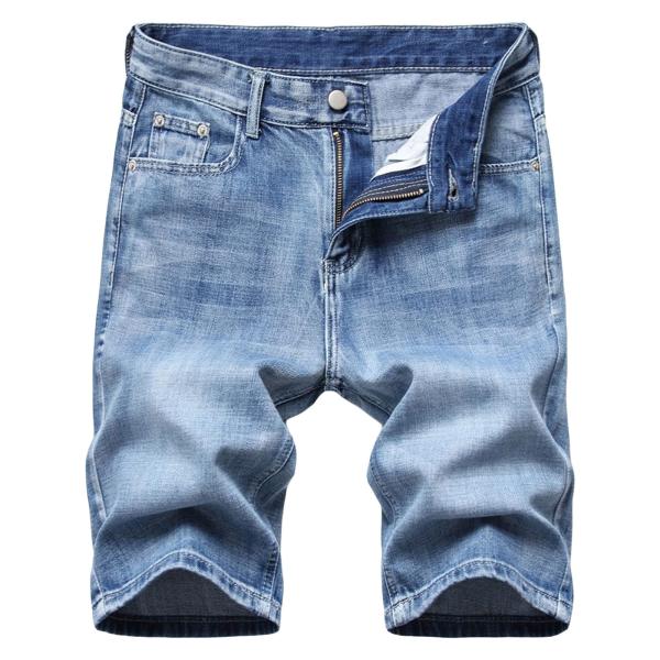 商品名:  Generic Men Ripped Distressed Short Jeans Straight Leg Holes Denim Shorts for Male Summer Slim Fit Jean Short-Pant...
