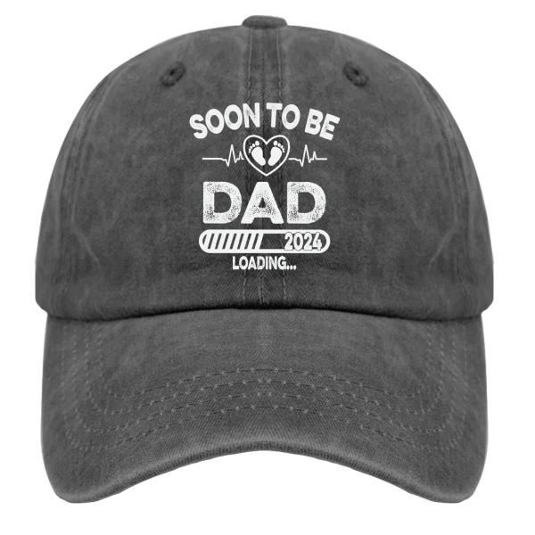 商品名:  Generic Soon to BE DAD 2024 Loading Hat Funny Golf Hats Pigment Black Mens Baseball Cap Gifts for Men Cycling Capブ...