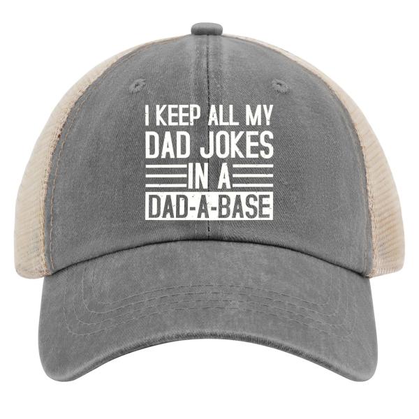 商品名:  I Keep All My Dad Jokes in A Base Hats Daddy Hat Gray02 Mens Hats and Caps Gifts for Mom Baseball Hatブランド: Generic...