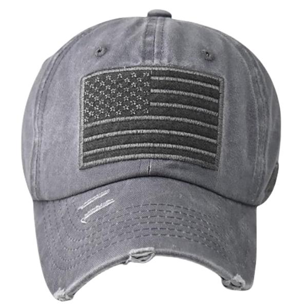 商品名:  MINAKOLIFE Men Women Washed Cotton Vintage USA Flag Low Profile Summer Baseball Cap Hat (USA-Gray)ブランド: MINAKOLIFE...