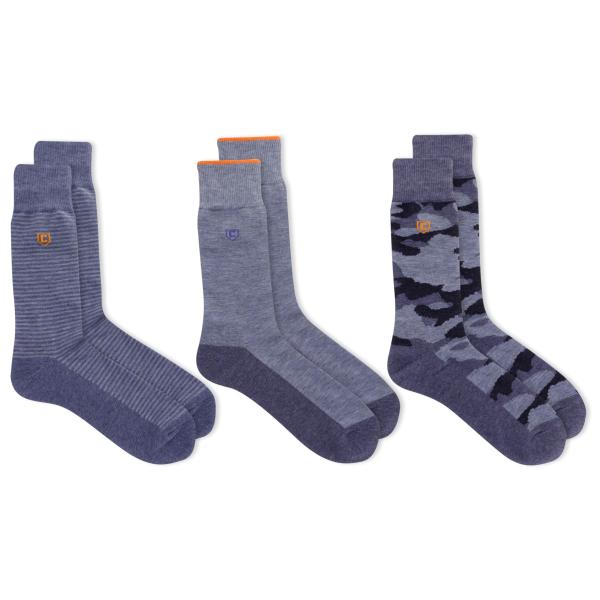 商品名:  Chaps Men's Camo Crew Sock 3 Pair Pack, Denim Heather, Men's Shoe Size: 6-12ブランド: Chaps商品サイズ: 6-12高さ: 30.3cm横幅: 12...