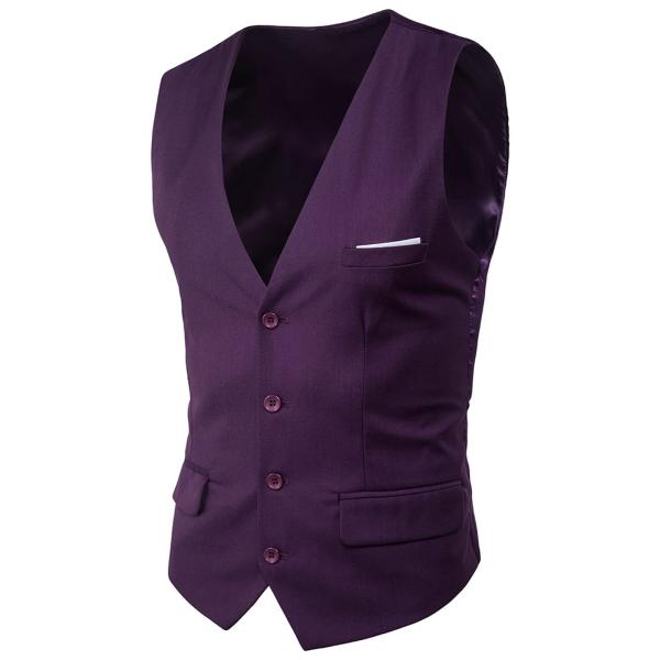 商品名:  Generic Black Suit Vest for Men Big and Tall Formal Smart Casual Business Office Work Dress Waistcoat Vest Slim Fi...