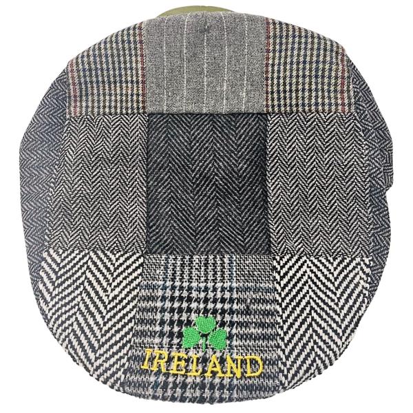 商品名:  JC Walsh and Sons Ireland Grey Patchwork Flat Cap Gold Shamrock Classic Mens Hats Accessories for Menブランド: JC Wals...