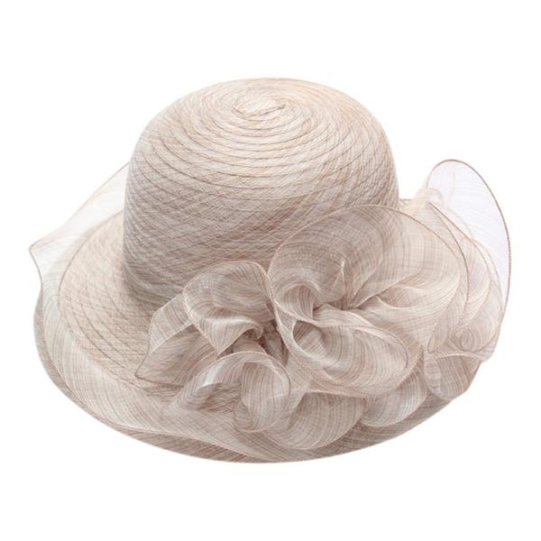 商品名:  FUDERU Women Church Hats Women's Tea Party Bridal Dress Wedding Hat Summer Fascinator Cap Wide Brim (Khaki-A, One ...