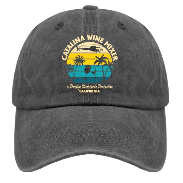 商品名:  Generic Catalina Wine Mixer California Caps Men's Hat Pigment Black Trucker Hat Men Gifts for Him Running Hatブランド:...