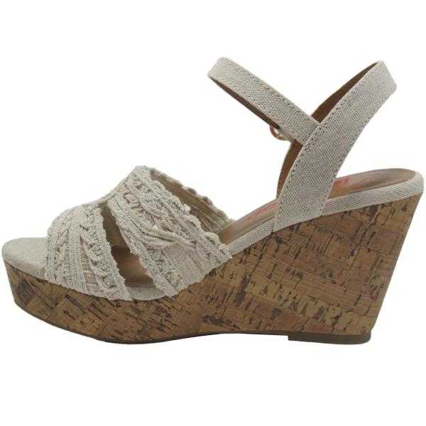 商品名: Jellypop レディース カウアイウェッジサンダル, ナチュラルリネン, 24.5 Jellypop Women's Kauai Wedge Sandals, Natural Linen, 8.5ブランド: jelly pop...