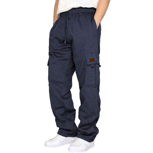 商品名:  Men's Heavyweight Fleece Cargo Sweatpants Stretch Elastic Waist Trousers Drawstring Baggy Joggers with Pocketsブランド...