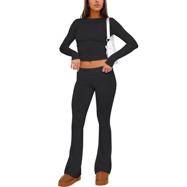 商品名:  ZHENWEI Women 2 Piece Outfits Sets Cozy Lounge Sets Women Fashion 2 Piece Summer Sets Crewneck Shirts Sweatsuits B...