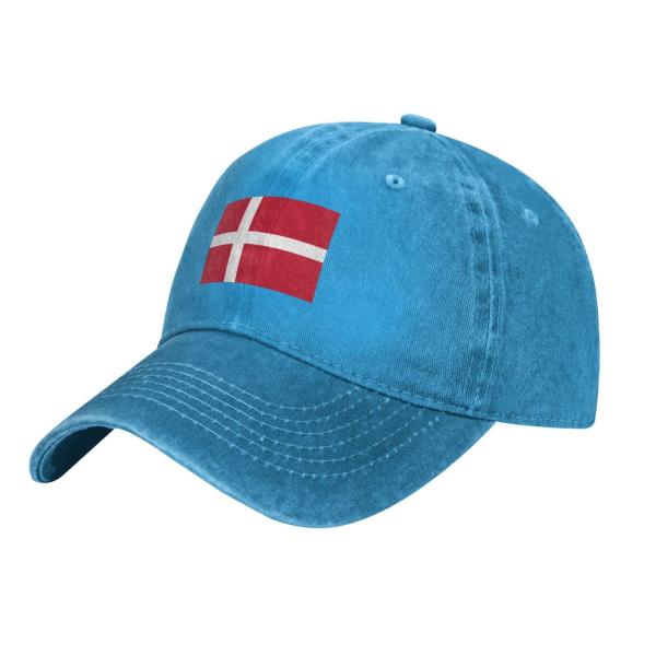 商品名:  Flag of Denmark Baseball Cap for Men Women Adjustable Washed Vintage Cotton Dad Hats Blueブランド: MULIHU商品サイズ: One Si...