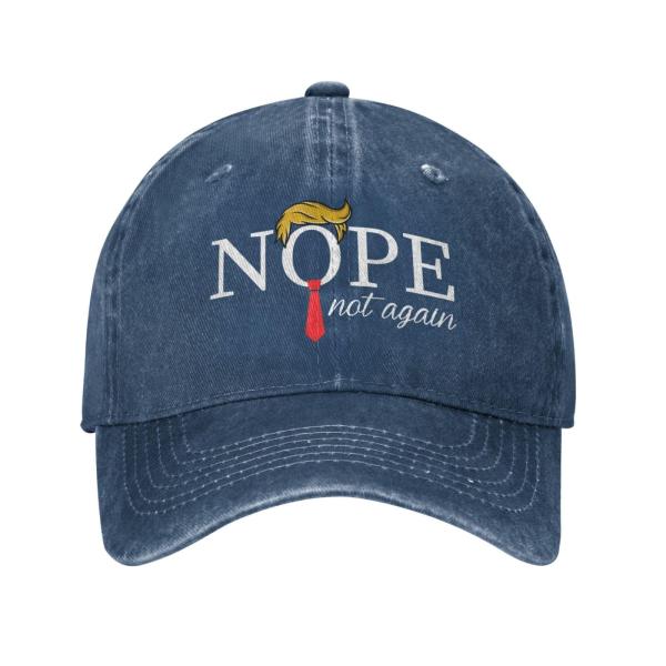 商品名:  Generic Funny Trump Hiking Hats for Men Nope Not Again Running Cap Navy Blueブランド: Generic商品サイズ: One Size高さ: 2.3114...