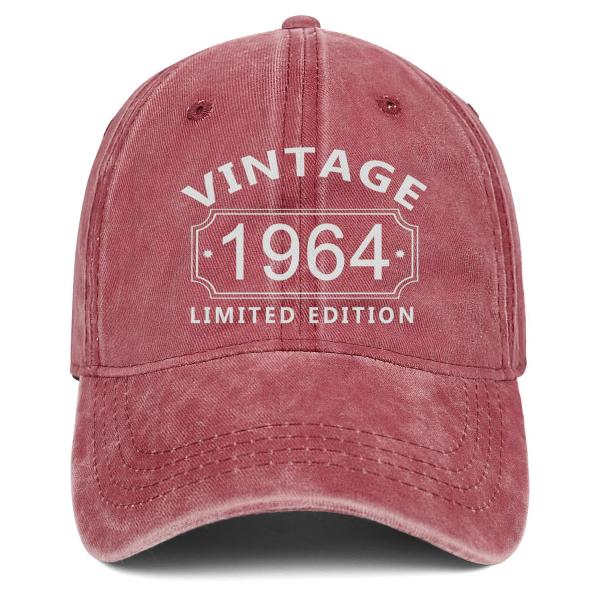 商品名:  60th Birthday Gifts for Him Her - 1964 Men Women Vintage Hats 60 Year Old Embroidered Baseball Capブランド: Qeenking商品...