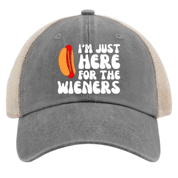 商品名:  RAME I'm Just Here for The Wieners Cap Men Cap Gray02 Hiking Hat Women Gifts for Grandpa Cool Capブランド: RAME商品サイズ: ...