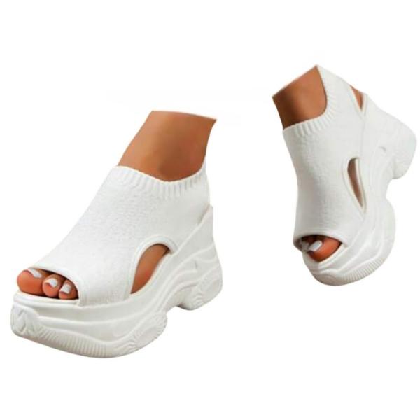 商品名:  Generic Women's Platform Sandals Wedge Athletic Open Toe Elastic Sandals Comfortable Arch Support Sandals Cushion ...