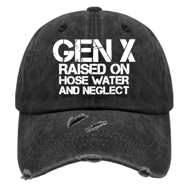 商品名:  Generic GEN X Raised On Hose Water and Neglect Hat for Womens Washed Distressed Baseball Caps Vintage Washed Runni...