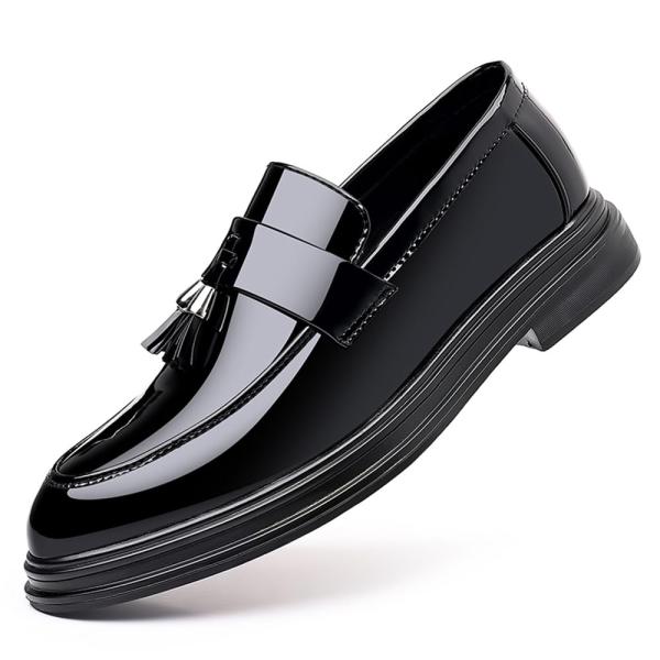 商品名:  ZUAUOOT Men's Casual Driving Shoes Patent Leather Tassel Loafers Non-Slip Penny Formal Tuxedo Shoes Business Party...
