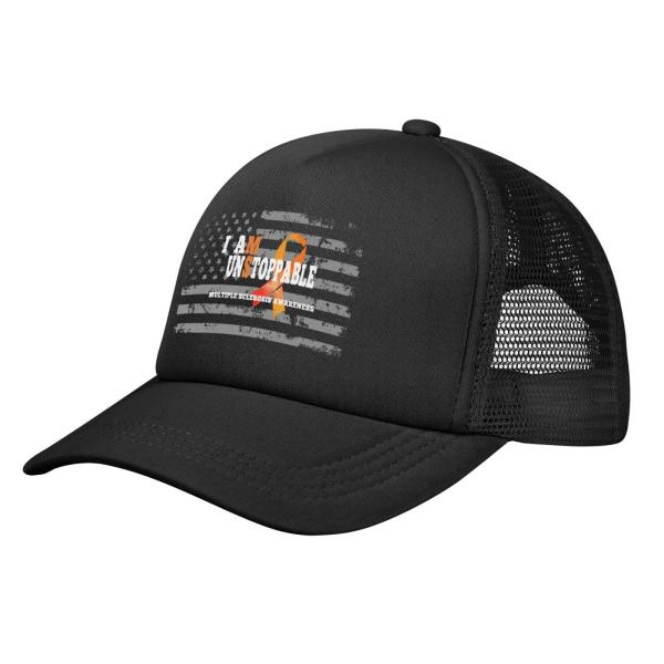 商品名:  Generic Multiple Sclerosis Awareness Baseball Cap Adjustable Casual Mesh Hats Duck Tongue Hat for Men Women22 Blac...