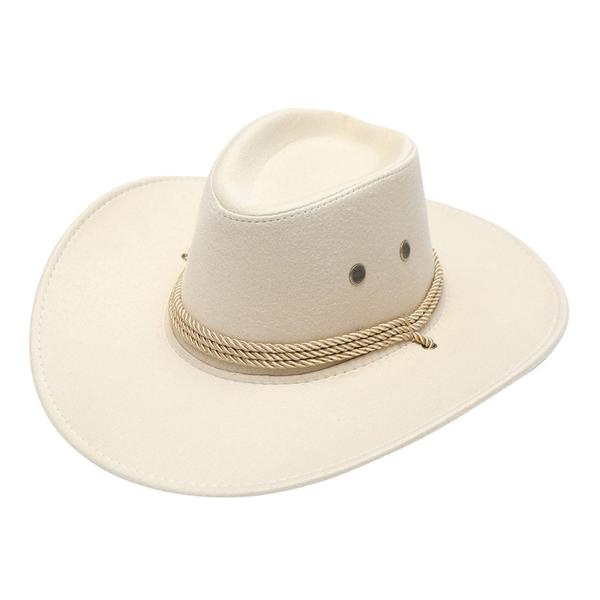 商品名:  FUDERU Cowboy Hat for Women &amp; Men Western Cowboy Hats Men's Wide Brim Fedoras Hats Women Panama Hat (Beige-1, ...