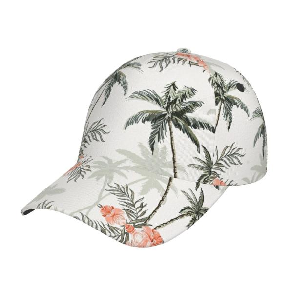 商品名:  XUEPAYZK Tropical Palm Trees Fashion Curved Eaves Baseball Hat Sun Hat Suitable for Outdoor Sports Travel Beach Su...