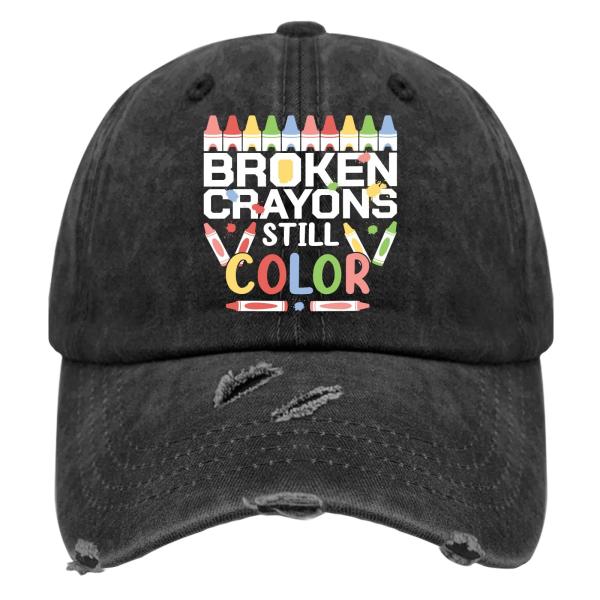 商品名:  Generic Broken Crayons Still Color Hats for Mens Washed Distressed Baseball Caps Soft Washed Hiking Hat Fitted, Al...