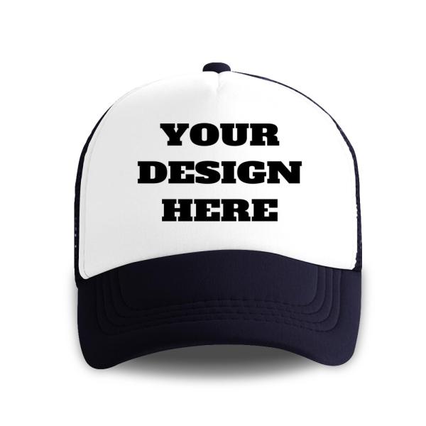 商品名:  Generic Custom Hats Design Your Own Custom Trucker Hats Personalized Hat for Men Women Add Text Image Logo Navy Bl...