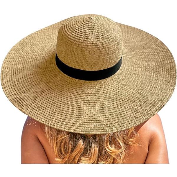 商品名:  Women's Beach Sun Hat | Garden Hat | Floppy Wide Brim | Stylish and Functional Summer Hat | Sweat-Wicking Band | A...
