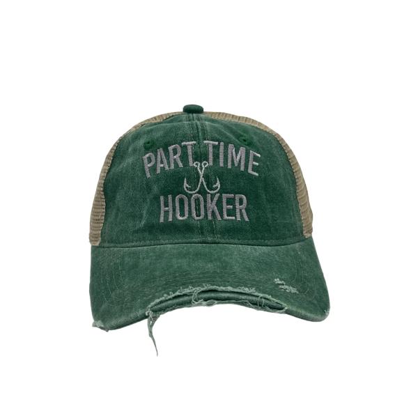 商品名:  Part Time Hooker Hat Funny Fishing Graphic Novelty Trucker Cap Funny Hats Fishing Funny Sarcastic Novelty Hats for...