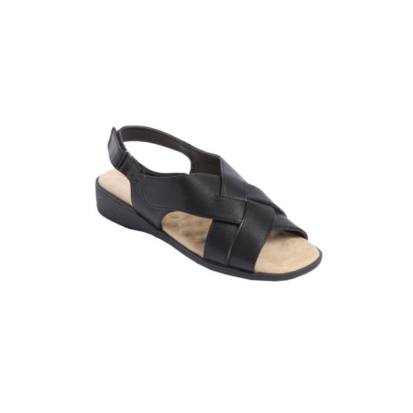 商品名:  Comfortview Women's Wide Width The Kaisley Sandal - 7 M, Blackブランド: Comfortview商品サイズ: 7 M高さ: 7.62cm横幅: 35.56cm奥行: ...