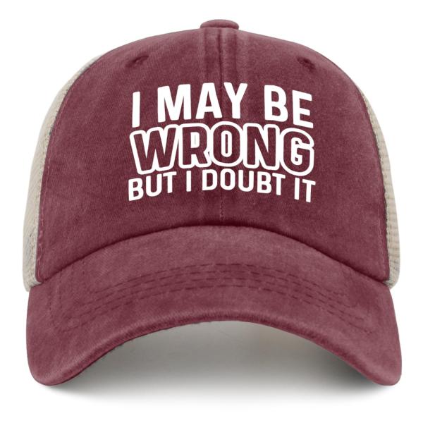 商品名:  BEIXBE I May Be Wrong But I Doubt It Hat Trucker Hat Women Trendy Mesh Hats for Summer Redブランド: BEIXBE商品サイズ: One S...