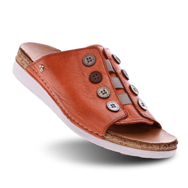 商品名:  Revere Shoes Antalya Slide Sandal for Women - Leather with Adjustable Straps - Lightweight Arch Support Mango 9 Wi...