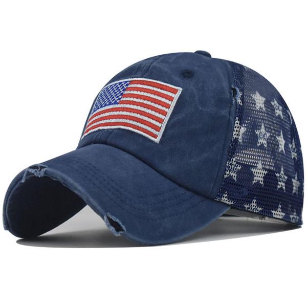商品名:  US Flag Top Hats for Women and Men Baseball Caps with Mesh Trucker Hats Dad Hats with Star Print On Mashブランド: TONG...
