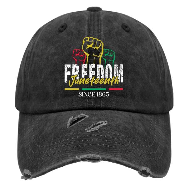 商品名:  Generic Freedom Black History juneteenth is My Independence Day Hats Juneteenth 1865 hat for Men, 2 Allblackブランド: ...