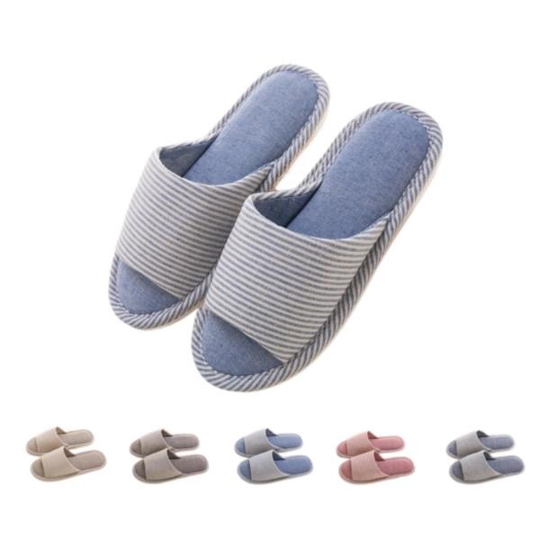 商品名:  Women Slipper Open Toe House Slippers Soft Cotton and Soft-sole Slippers Bedroom Cozy Indoor Outdoor Home Slipper ...