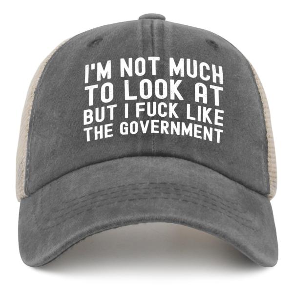 商品名:  Beafoliya I'm Not Much to Look at But I Fuck Like The Government Hat Trucker Hat Women Trendy Mesh Cap for Fall Gr...
