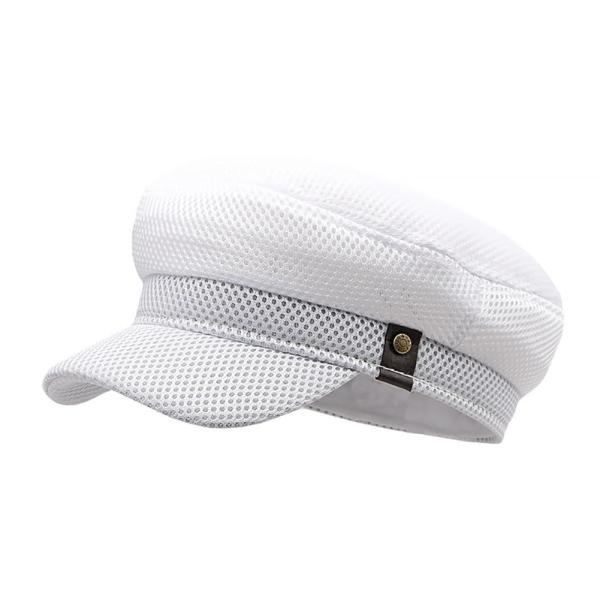商品名:  Newsboy Hats for Women Mesh Gatsby Cap Summer Chauffeur Plain Beret Hats (US, Alpha, One Size, White)ブランド: FASHIXD...