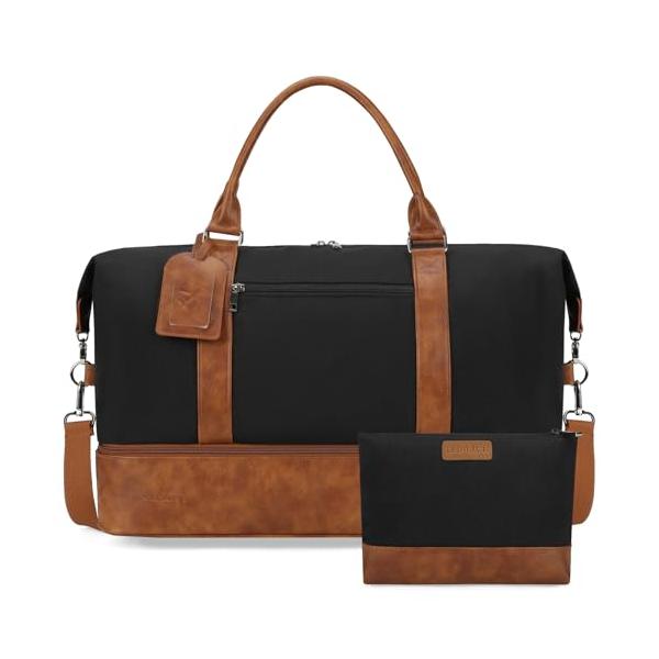 商品名:  Weekender Bags For Women With Shoe Compartment Large Capacity Travel Overnight Bags Perfect For Travel/Gift (2Pcs ...