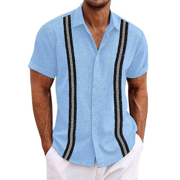 商品名:  Mens Sweatpants White Dress Shirt for Men Casual Button Down Short Sleeve Shirts for Men Tribal Graphics Regular F...