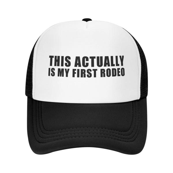 商品名:  Generic Funny Country Life Howdy Cowboy Hats for Women This Actually is My First Rodeo Baseball Hat Blackブランド: Gen...