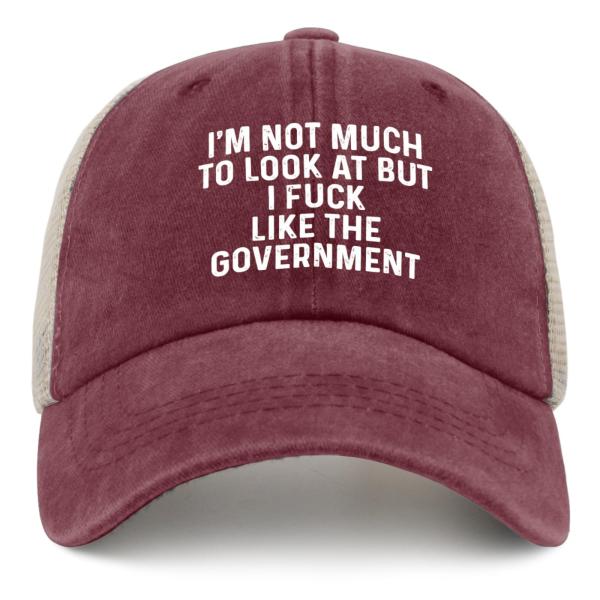 商品名:  Georgeston I'm Not Much to Look at But I Fuck Like The Government Hat Trucker Hat Women Funny Mesh Hats for Summer...