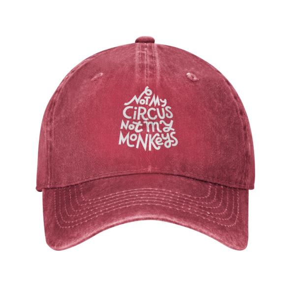 商品名:  Generic Hats for Women Not My Circus Not My Monkeys Outdoor Cap for Men Running Caps Redブランド: Generic商品サイズ: One Si...