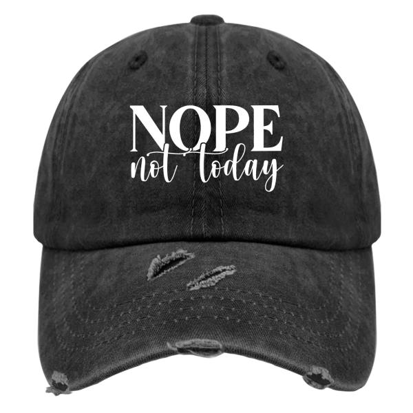 商品名:  Generic Nope Not Today Hat for Womens Washed Distressed Baseball Caps Low Profile Washed Running hat Light Weight,...