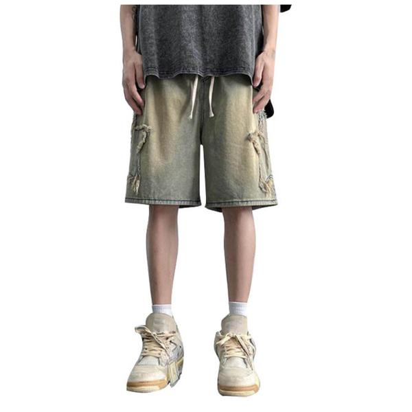 商品名:  Generic Shorts for Men Casual Summer,Men's Denim Shorts Y2k Baggy Jorts Jeans Loose Fit Patchwork Jeans Shorts Y2k...