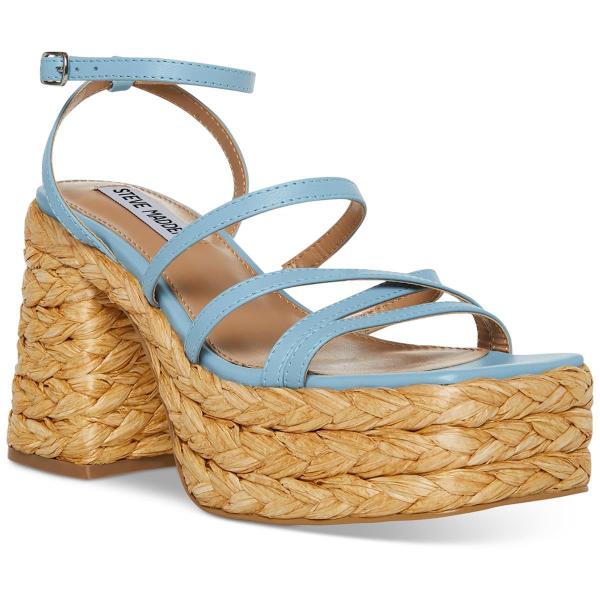 商品名:  Steve Madden Womens Belise Leather Strappy Platform Sandals Blue 10 Medium (B,M)ブランド: Steve Madden商品サイズ: 10高さ: 12....