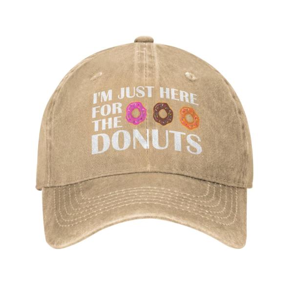 商品名:  Ositerpz I'm Just Here for The Donuts Hat Men Baseball Hat Cool Hats Naturalブランド: Ositerpz商品サイズ: One Size高さ: 1.778...