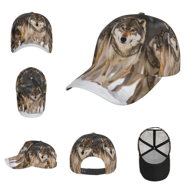 商品名:  LZQPOEAS Baseball Cap with Adjustable Closure Dad Hat for Men Women Pack of Wolves Baseball Hat Golf Dad Cap Uncon...