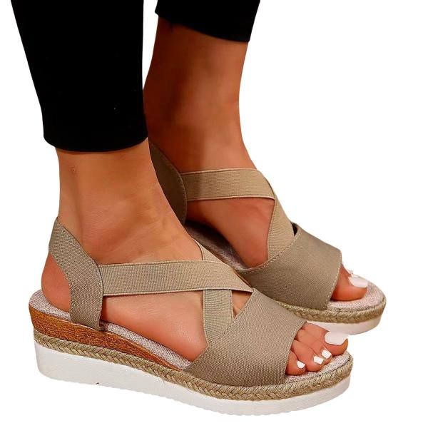 商品名:  Generic Wedge Sandals for Women Espadrilles Orthopedic Sandals Platform Wedges Comfortable Summer Casual Heels San...