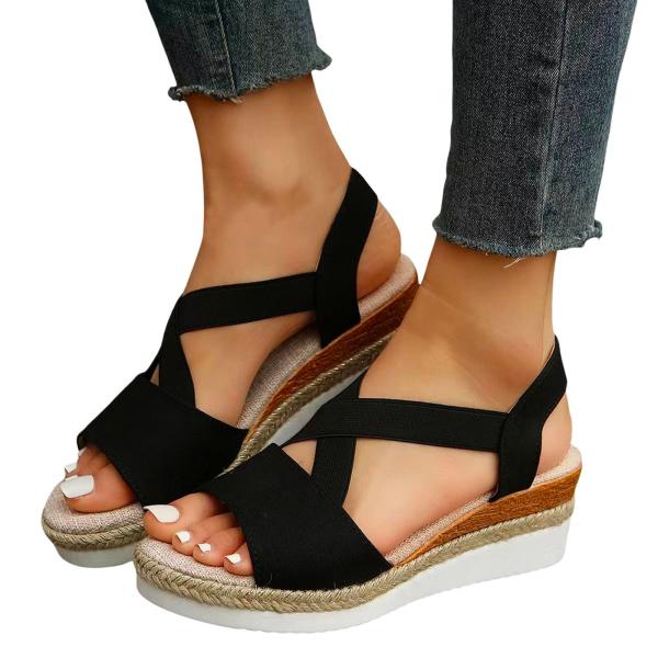 商品名:  Generic Womens Wedge Sandals Mid Heel Espadrilles Wedges Platform Sandals for Women Dressy Summer Comfortable Orth...