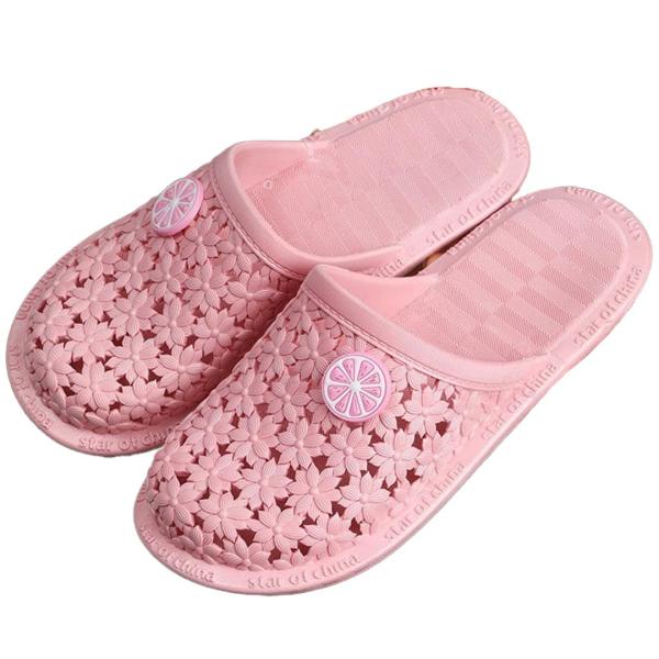 商品名: Loizziuy レディース 夏 EVA 通気性 スリッパ 花と果物の柄 家庭用 屋内外用, ピンク, 8-8.5 Loizziuy Women's Summer EVA Breathable Slippers with Flow...
