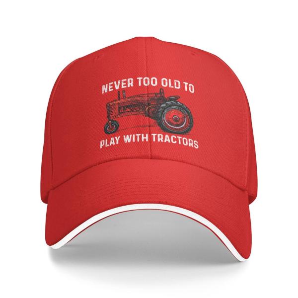 商品名:  Elixvsoer Never Too Old to Play with Tractors Cap Men Baseball Hats Trendy Hat Redブランド: Elixvsoer商品サイズ: One Size高さ...
