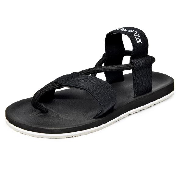 商品名: Harssidanzar サンダル 男性用 快適 軽量 オープントゥ ビーチサンダル アウトドア サマーサンダル KM237US, ブラック, 24 Harssidanzar Sandals For Men,Comfy Light...